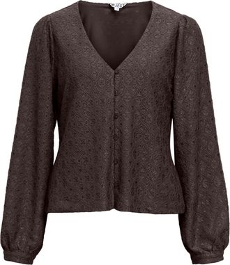 Object Objlaila L/S V-Neck Top Noos