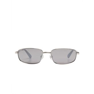 Jacquemus Silberne UV-Schutz Sonnenbrille Minimalistisches Design - - Accessories - Damen - Grau - ONE SIZE