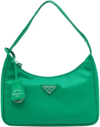 Prada Pre-owned Nylon Mini Umh&auml;ngetasche - - Pre-owned - Damen - Gr&uuml;n - ONE SIZE