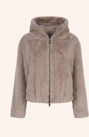 BLONDE No.8 Blonde No.8 Kunstfell-Jacke Luisa beige