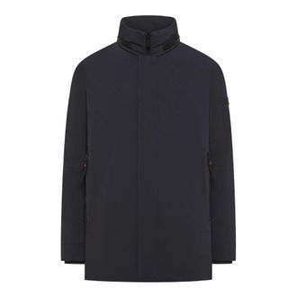 Peuterey Veste mi-longue avec fermeture &eacute;clair dissimul&eacute;e - Homme - Vestes - Bleu - Taille: S