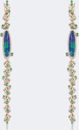 Suzanne Kalan Boucles doreilles en or 18 ct et pierres pr&eacute;cieuses
