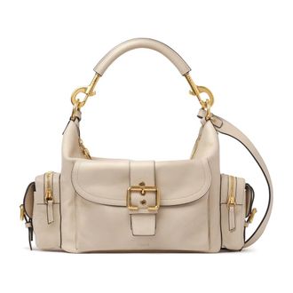Chlo&eacute; Stilvolle Ledertasche mit mehreren Taschen - - Bags - Damen - Beige - ONE SIZE