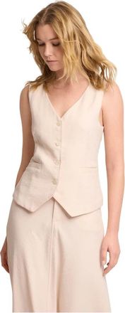 Kocca Femme, Vestes, Rose, Taille: 42 FR Gilet &agrave; col en V