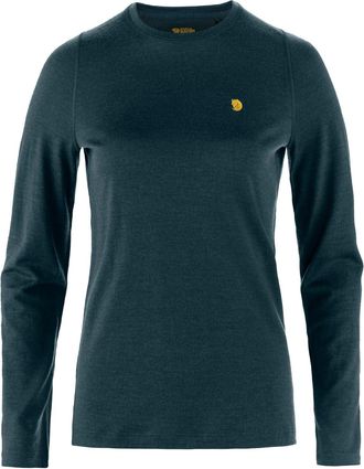 Fjällräven Damen Bergtagen Merino 190 LS T-Shirt, Mountain Blue, M