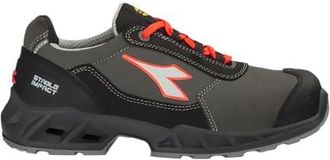 Diadora Utility Diadora Chaussure Shark Stab Imp Leat Low S3 SRC ESD Noir Rouge Fluo, Noir rouge fluo, 43 EU