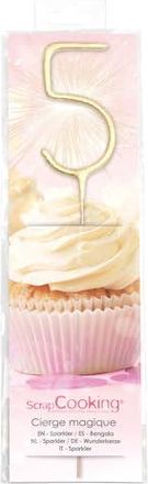 ScrapCooking Cierge magique XXL chiffre 5 - Cat&eacute;gorie F1-4815