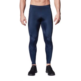 CW-X Stabilyx Herren Kompressionshose, Kompressionshose, f&uuml;r Laufen und Erholung, Echtes Marineblau, X-Gro&szlig;