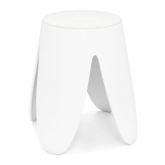 Giantex 8er Set Hocker, stapelbarer Sitzhocker mit Sitzkissen, platzsparender Esszimmerhocker Kunststoff f&uuml;r Wohnzimmer, Esszimmer, B&uuml;ro, bis 150kg belastbar,