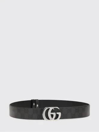 Gucci Ceinture r&eacute;versible GG Marmont en toile de coton &agrave; monogramme