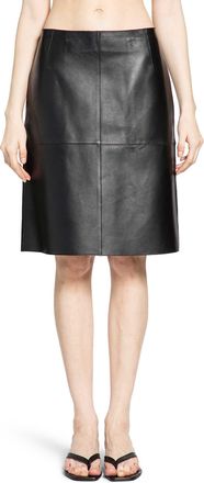 Toteme Panelled Leather Skirt