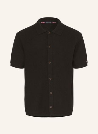 Tommy Hilfiger Kurzarm-Hemd Comfort Fit schwarz