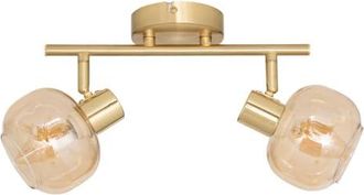 Atmosphera Atmosphera - Applique murale/plafonnier pilia ambre 28x11cm