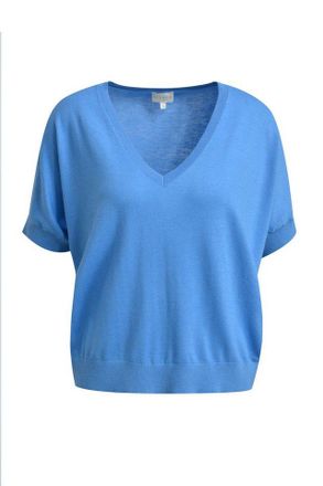 Milano V-Ausschnitt-Pullover aus Feinstrick