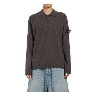 Stone Island Strickpullover mit Rundhalsausschnitt - - Knitwear - Herren - Grau - M