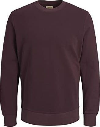 Jack & Jones Jjeholmen Sweat Crew Neck Noos, Pull Homme, Rouge (Port RoyalePort Royale), X-Small