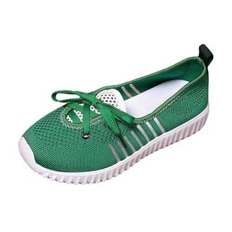 Generic Baskets Orthop&eacute;diques Confortables Basket Running pour Femme Plates D&eacute;contract&eacute;es Femmes Paillettes Mode Printemps T&eacute; Maille Solide Lacets Soulagement