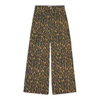Ganni Print Denim Baggy Jeans - - Jeans - Damen - Mehrfarbig - W31