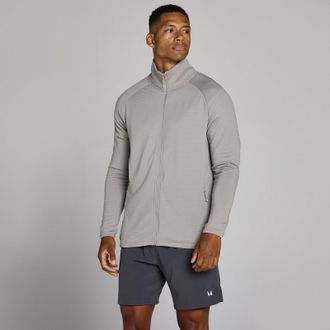 MyProtein MP Herren Training Ultra Gridded Zip Through - Chalk Grey - XXXL