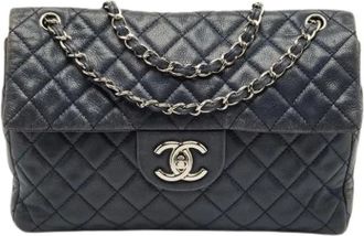 Chanel Sac bandouli&egrave;re vintage en cuir Pre-owned - Femme - Pre-owned - Noir - Taille: ONE Size
