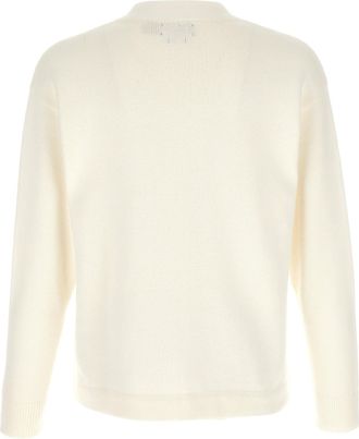 Polo Ralph Lauren Logo Intarsia Cardigan - White