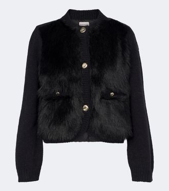 Moncler Daunenjacke mit Strick