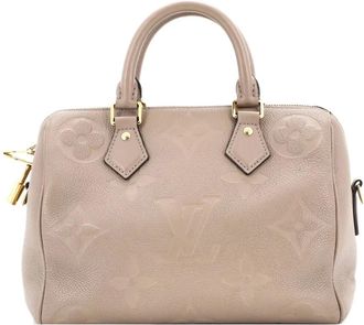 Louis Vuitton Speedy Bandouliere Bag Monogram Empreinte Giant 25 satchel - Tons neutres