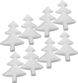 Artibetter 8stücke Schaumstoffbäume Große Halbbaume Bastelprojekte Weihnachtsdekoration Tischschmuck Partydeko Mit Schneeartiger Struktur