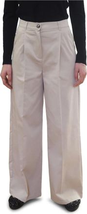 Emme Di Marella Emme DI Marella, Femme, Pantalons, Beige, Taille: 40 FR Pantalon Large en Satin