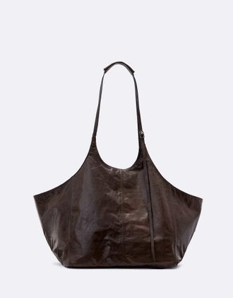 AllSaints Siloh cabas e/w bordeaux cerise fonc&eacute;-Rouge