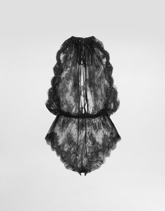 Dolce & Gabbana Lace Bodysuit - Frau Unterw&auml;sche Schwarz 2