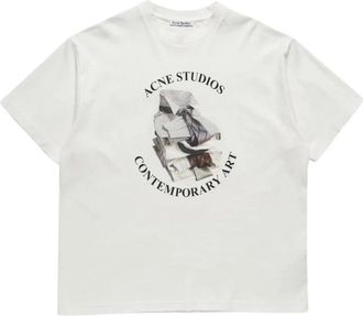 Acne Studios Femme, Tops, Blanc, Taille: 40 FR T-shirt imprim&eacute;