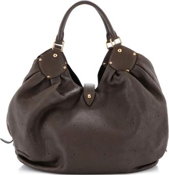 Louis Vuitton XL Mahina Leather hobo bag - Gris