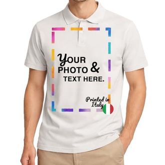 JOPHY & CO. JOPHY&CO Polo Homme Femme Unisexe 100% Coton T-shirt Personnalis&eacute; T-Shirt Personnalis&eacute; avec Impression Manches Courtes Personnaliser Photo &Eacute;crite ou L