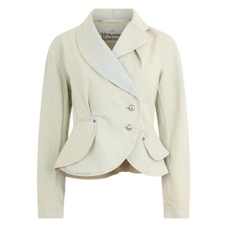 Vivienne Westwood Femme, Vestes, Bleu, Taille: 38 FR Stormy Denim Jacket