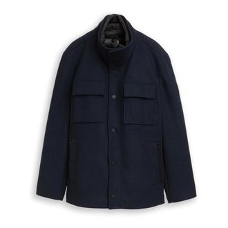 Tom Tailor 2-in-1 Wolljacke mit herausnehmbarer Innenjacke - - Jackets - Herren - Blau - M