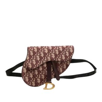 Dior Pre-owned Toile sacs-dior - Femme - Pre-owned - Rouge - Taille: ONE Size