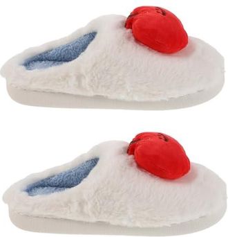 Minkissy Pantoufles Peluche et Chaudes pour Hiver Semelle L&eacute;g&egrave;re Antid&eacute;rapante Pantoufles Fruit&eacute;es Confortables pour Femmes et Hommes