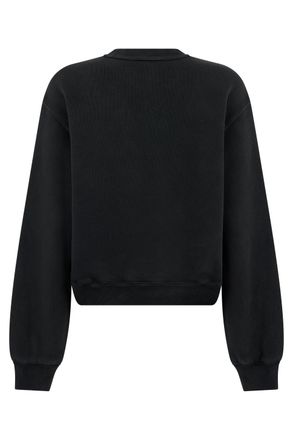 Alexander Wang Womens Crewneck Sweatshirt Black Cotton Sweatshirts Sweater