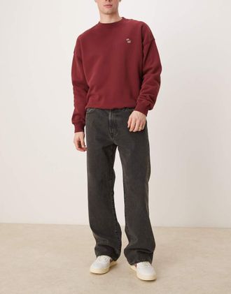 Abercrombie & Fitch Jean baggy - Noir délavé