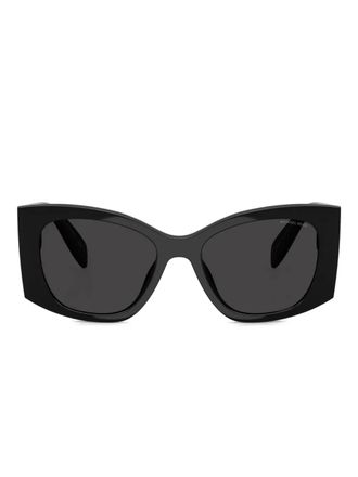 Michael Kors Sonnenbrille mit Logo-Schild - Schwarz