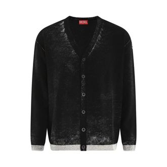 Diesel Schwarzer Cardigan K-Larence f&uuml;r Herren - - Knitwear - Herren - Schwarzk - M