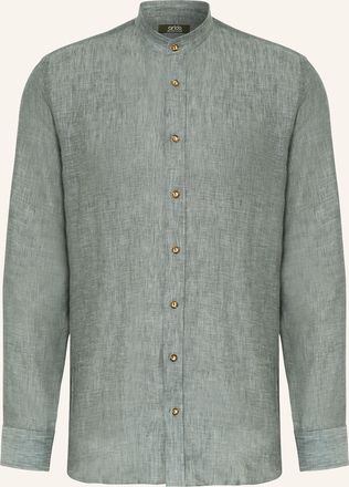 Arido Arido Trachtenhemd Regular Fit Aus Leinen gruen