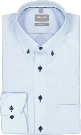 Olymp Herren Hemden blau Baumwolle