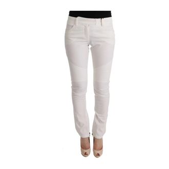 Ermanno Scervino Chice wei&szlig;e Slim-Fit-Baumwollhose - - Trousers - Damen - Wei&szlig; - XS