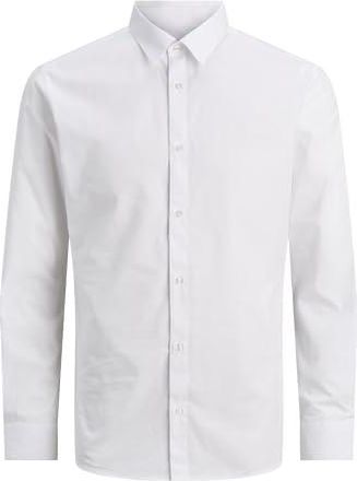 Jack & Jones Jack & Jones JJJOE Shirt LS Plain Chemise, Blanc, XXL Homme