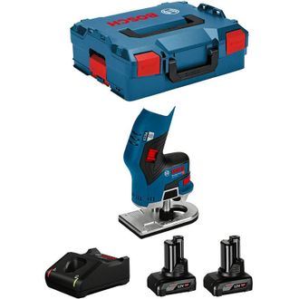 Bosch Kantenfr&auml;se gkf 12V-8 (2 x 6,0 Ah + GAL12V-40 + L-Boxx 136)