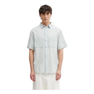 Kenzo Besticktes Kurzarmhemd - - Shirts - Herren - Blau - M