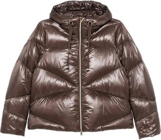 Herno Femme, Vestes, Brun, Taille: 46 FR Doudoune matelass&eacute;e
