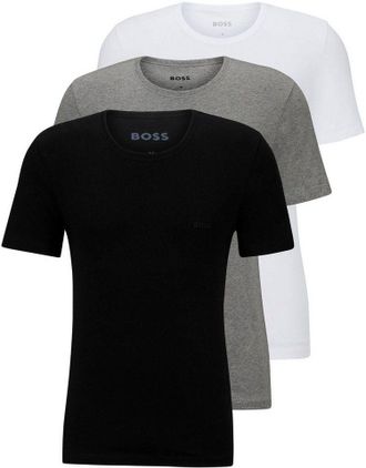 BOSS T-Shirt Rundhals BOSS ONE (Packung, 3-tlg., 3er-Pack) mit dezentem BOSS Logo-Print